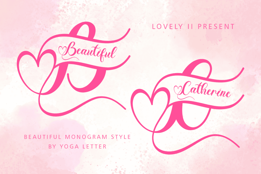 Catherine Monogram Demo Font Family · 1001 Fonts