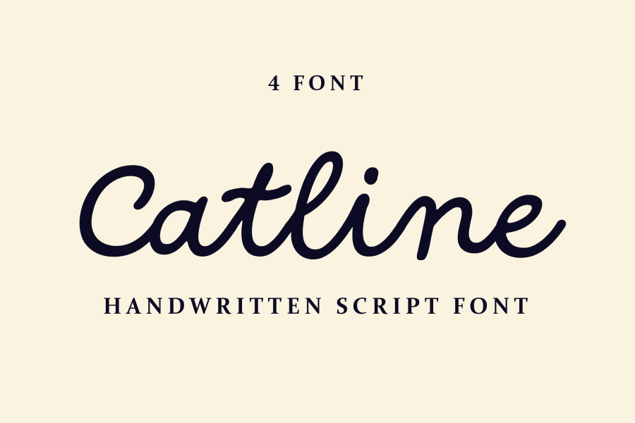 Catline Script Font Font · 1001 Fonts