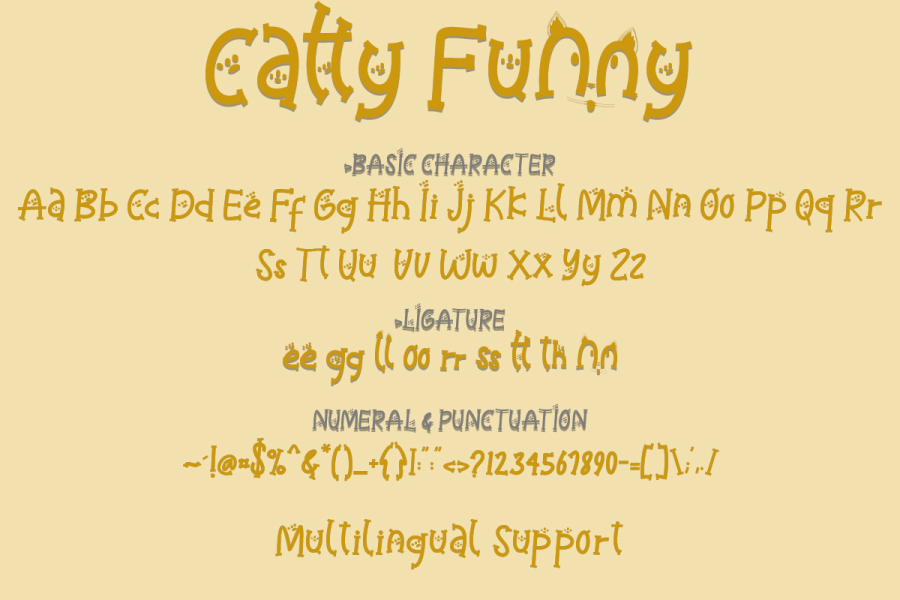 Catty Funny Font · 1001 Fonts