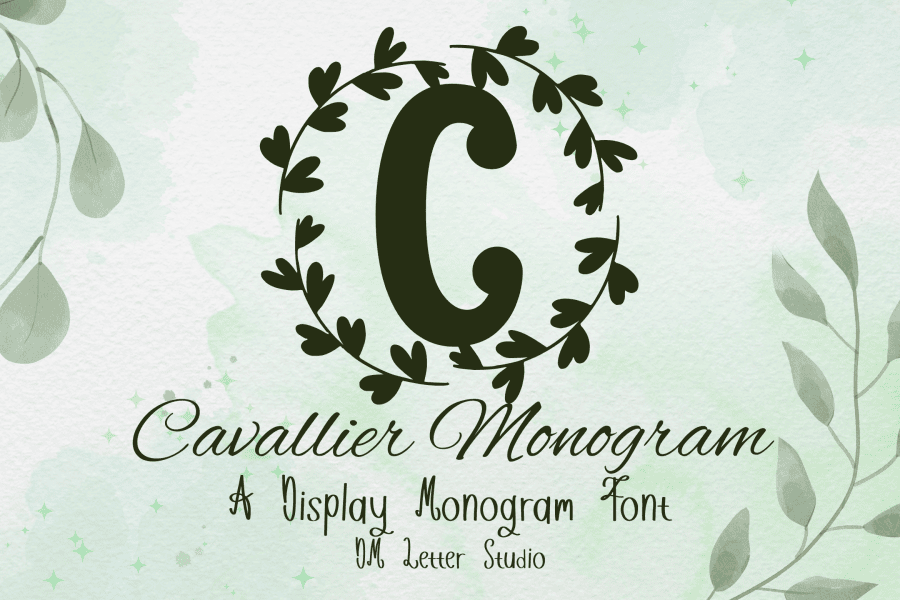Cavallier Monogram Font · 1001 Fonts