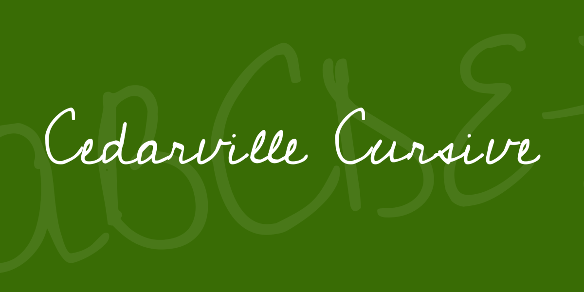Cedarville Cursive Font · 1001 Fonts