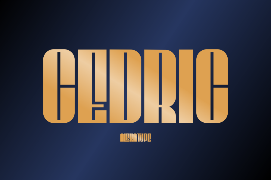 CEDRIC demo Font · 1001 Fonts