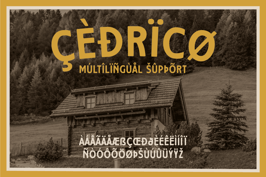 Cedrico Demo Font · 1001 Fonts