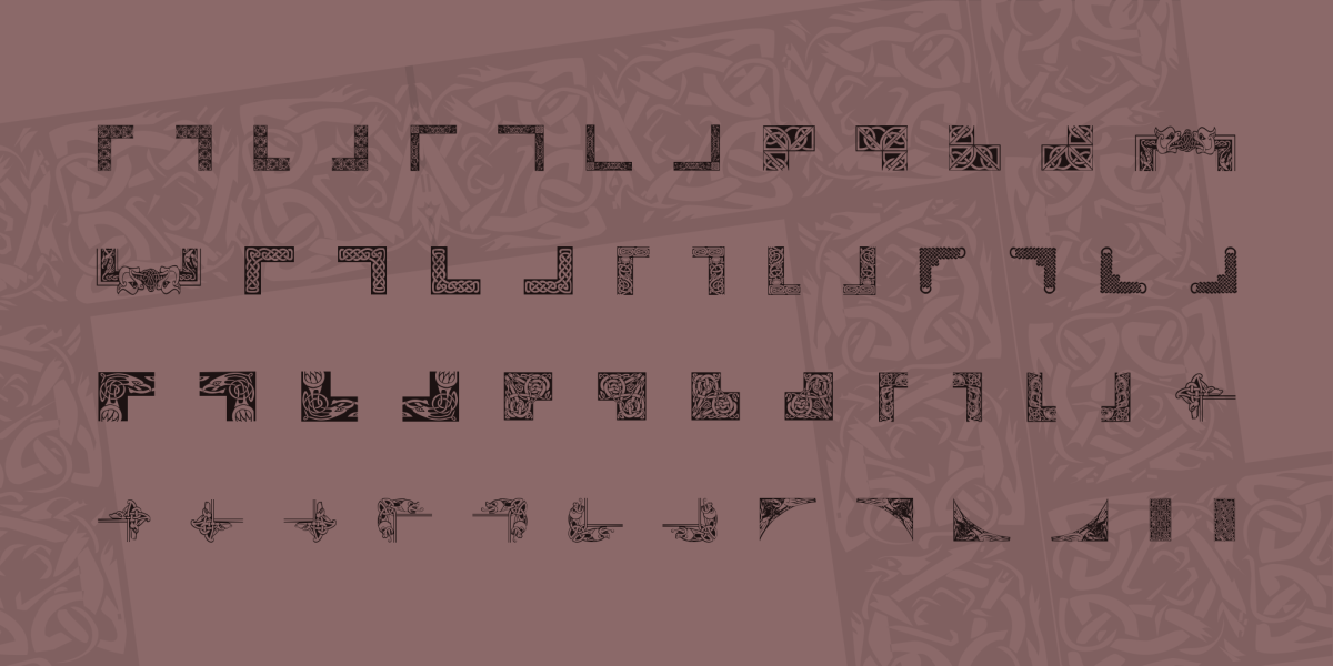 Celtic Frames Font · 1001 Fonts