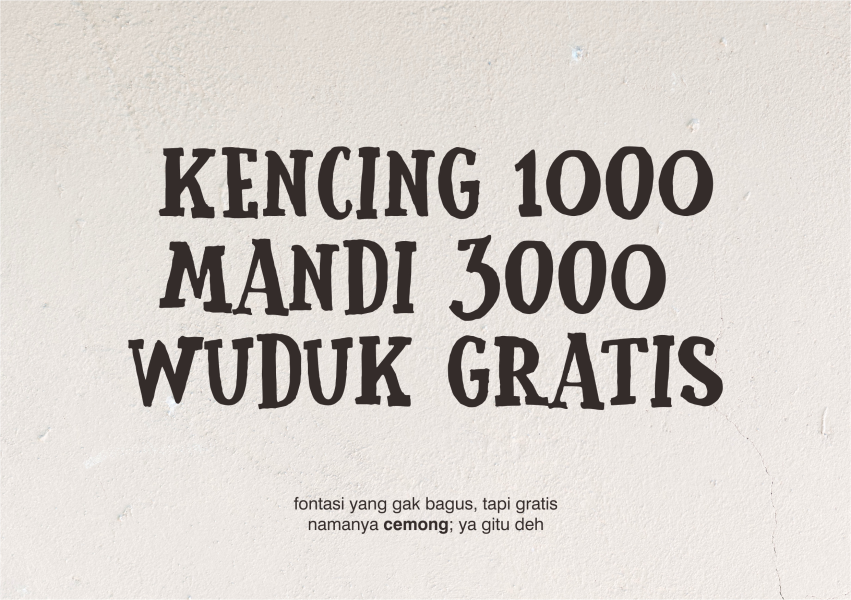Cemong Font · 1001 Fonts