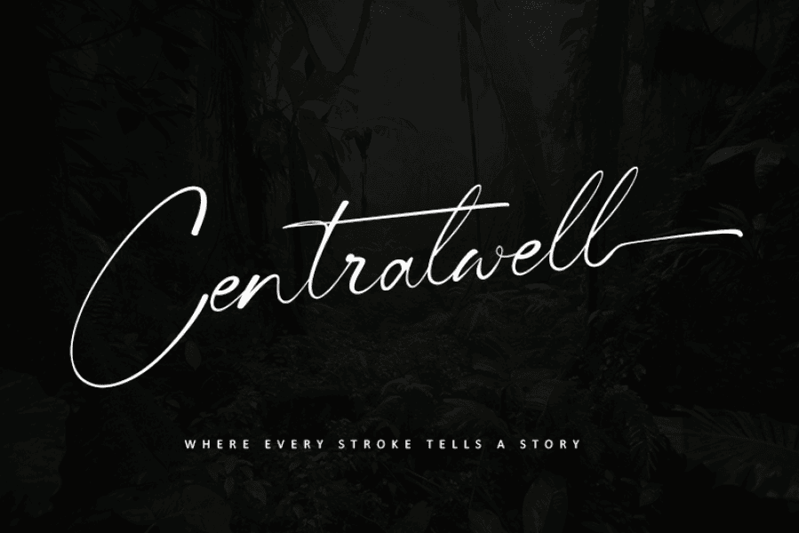 Centralwell - Personal use Font · 1001 Fonts
