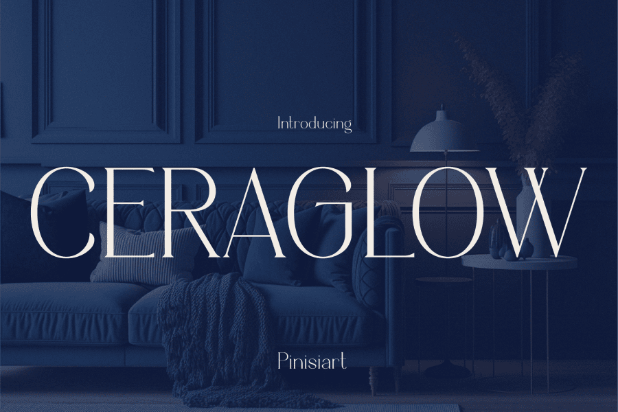 CERAGLOW Font · 1001 Fonts