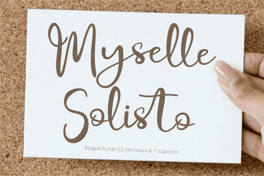 CF Myselle Solisto DEMO Font Family · 1001 Fonts