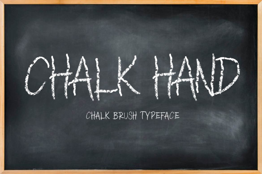 CHALK HAND Font · 1001 Fonts