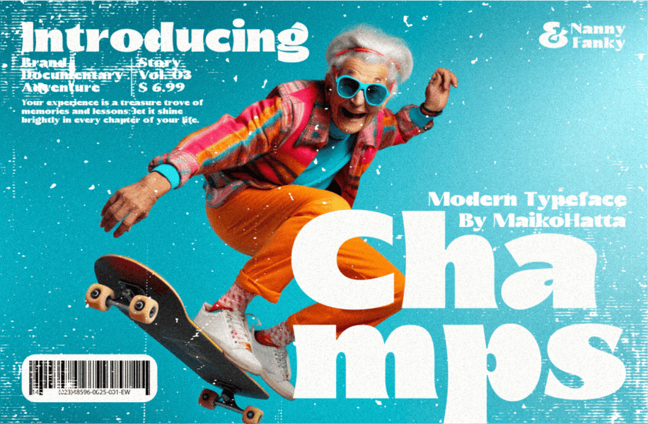 champs Font Family · 1001 Fonts