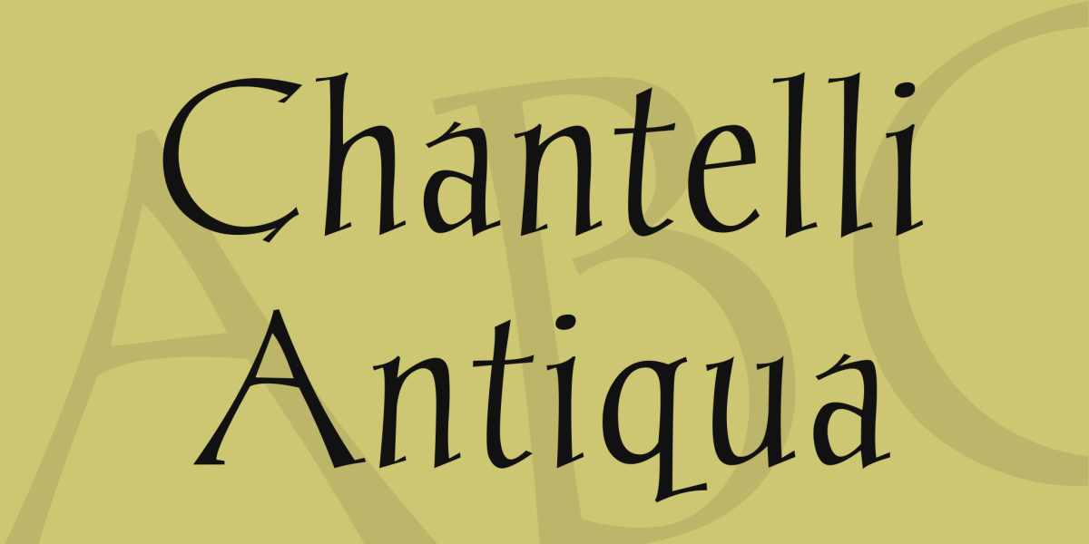 Chantelli Antiqua Font · 1001 Fonts