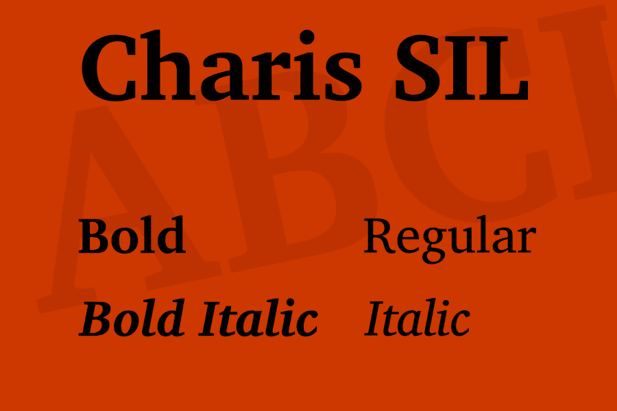 Charis SIL Font Family · 1001 Fonts
