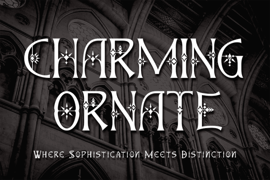 Charming Ornate - Personal use Font · 1001 Fonts