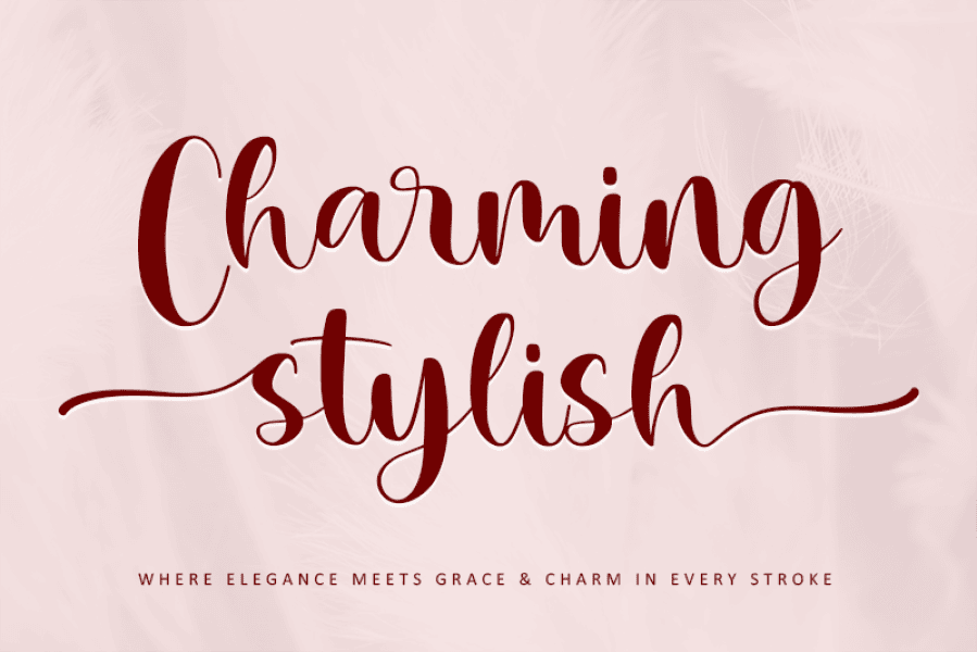 Charming Stylish - Personal use Font · 1001 Fonts