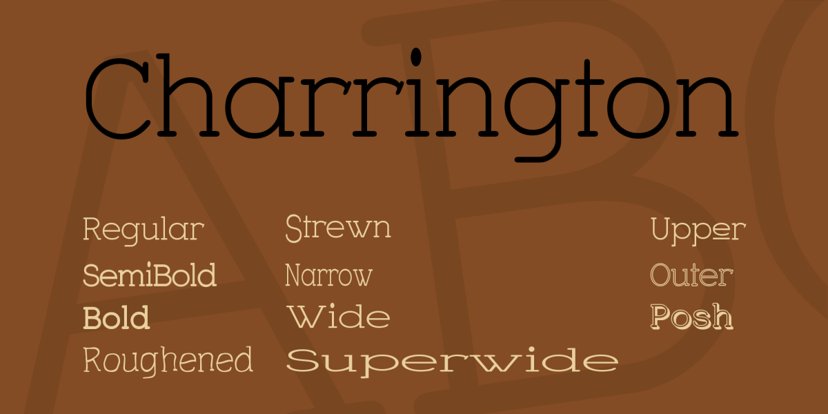 Charrington Font Family · 1001 Fonts