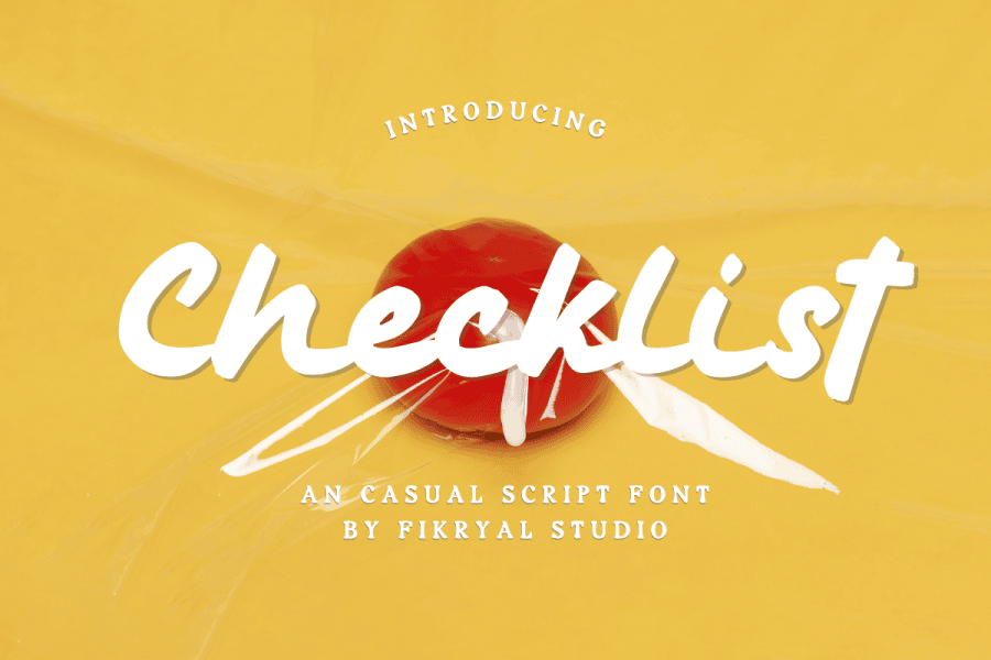 Checklist Font · 1001 Fonts