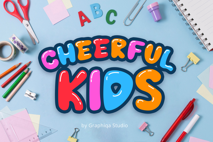 Cheerful Kids Font · 1001 Fonts