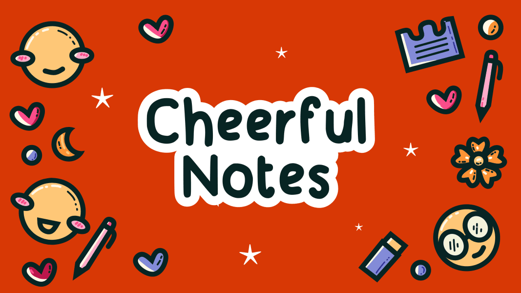 Cheerful Notes Font · 1001 Fonts