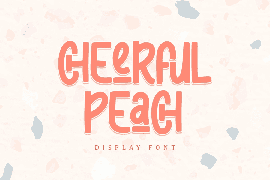 Cheerful Peach - Personal Use Font · 1001 Fonts