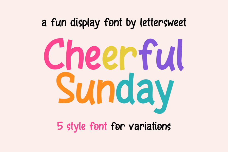 Cheerful Sunday FREE Font · 1001 Fonts