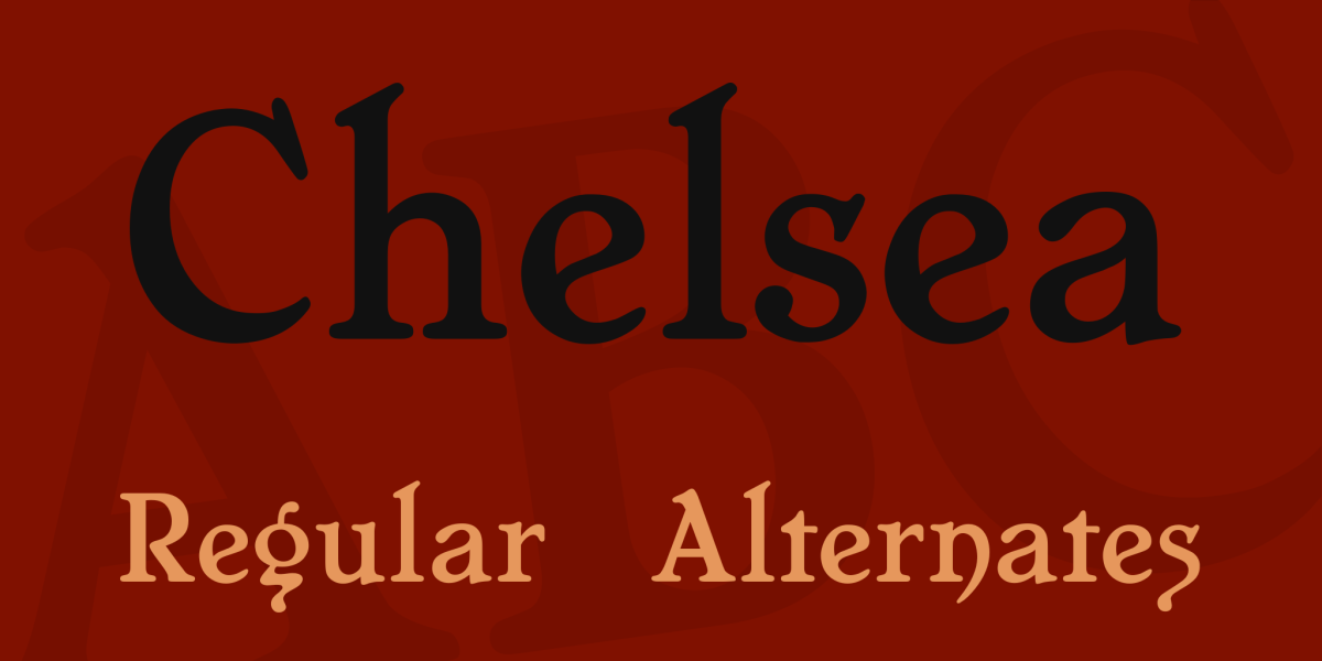 Chelsea Font Family · 1001 Fonts
