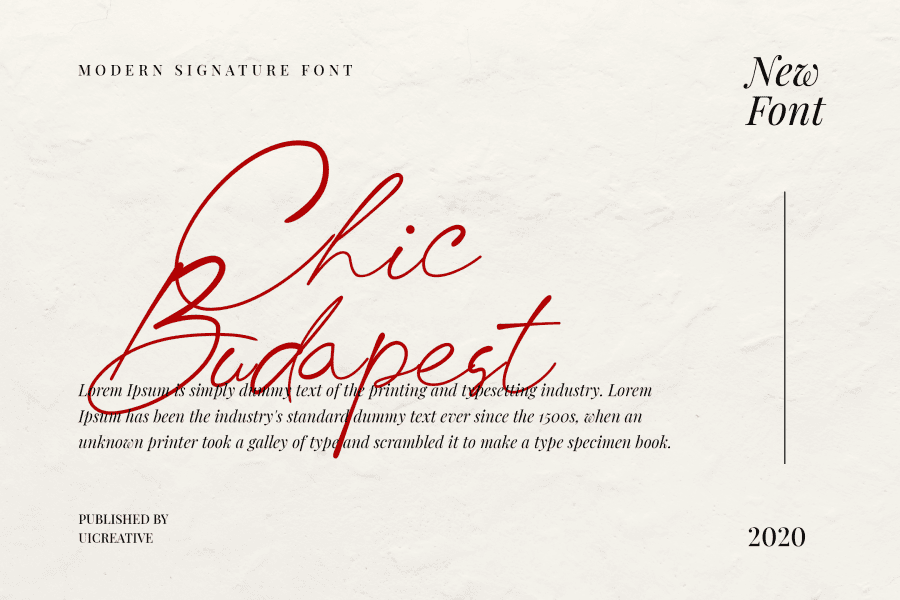 Chic Budapest Font · 1001 Fonts