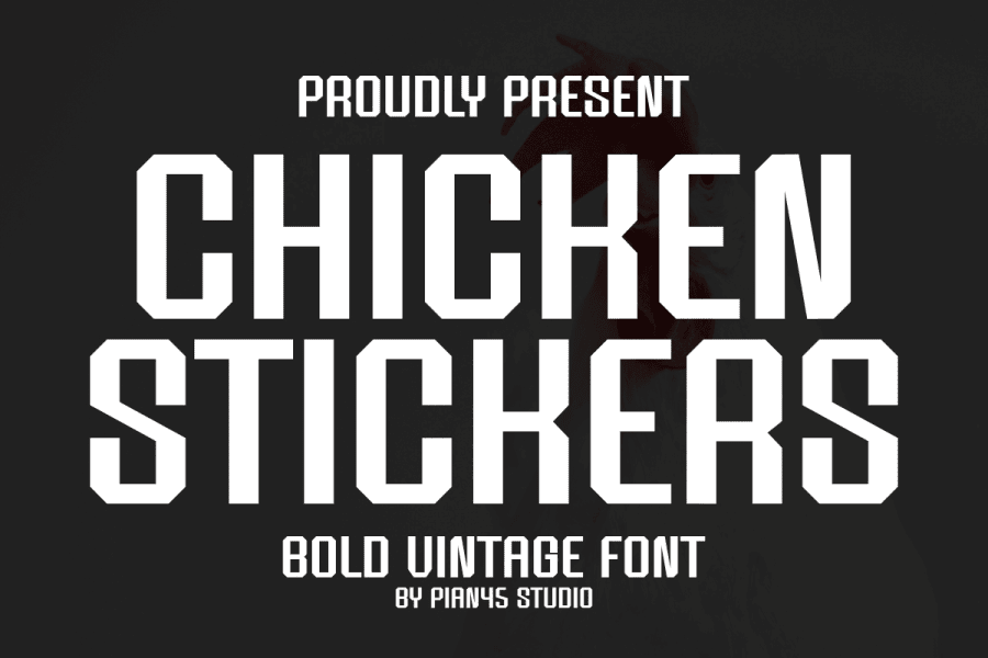 Chicken Stickers Font · 1001 Fonts