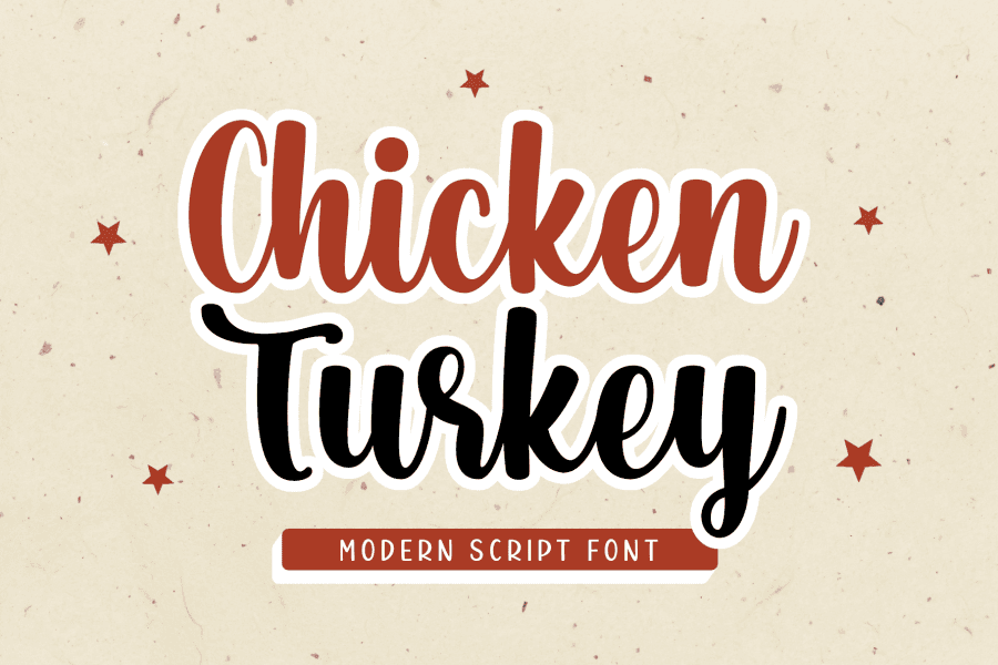 Chicken Turkey Font · 1001 Fonts