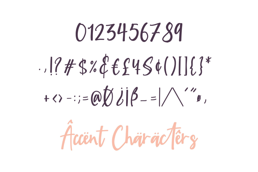 Childish Handwriting Princess Font Alphabet Pink Text And Girl Letters