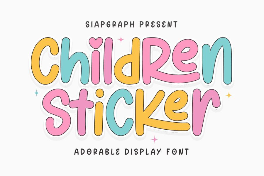 1 Free Kindergarten, Sublimation, Vinyl Font · 1001 Fonts
