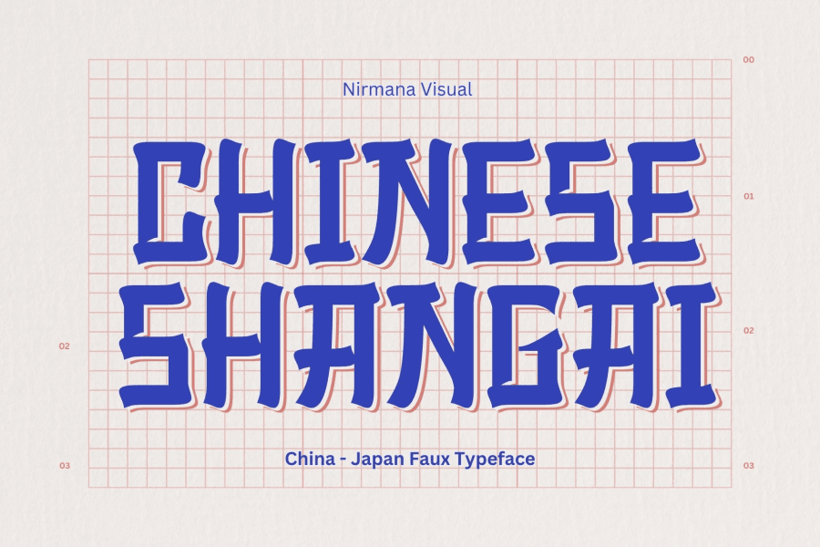 Chinese Shangai - Demo Version Font · 1001 Fonts