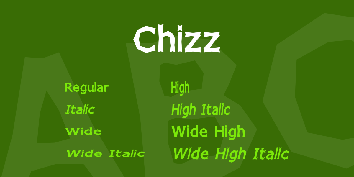 Chizz Font Family · 1001 Fonts