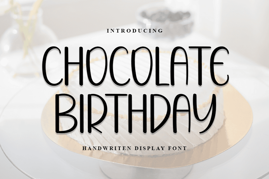 Chocolate Birthday Font · 1001 Fonts