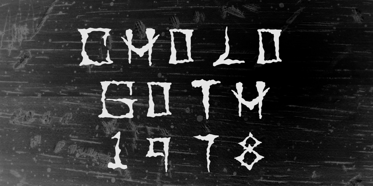 Cholo Goth 1978 Font · 1001 Fonts