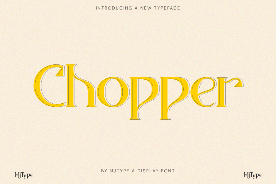 Chopper Font · 1001 Fonts