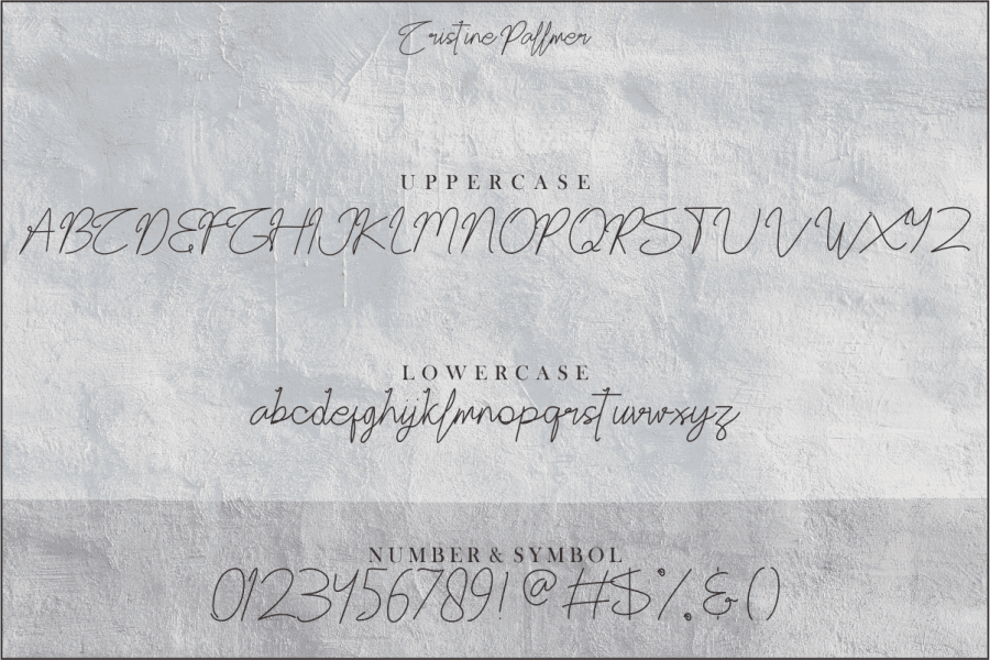Christine Pallmer Font · 1001 Fonts