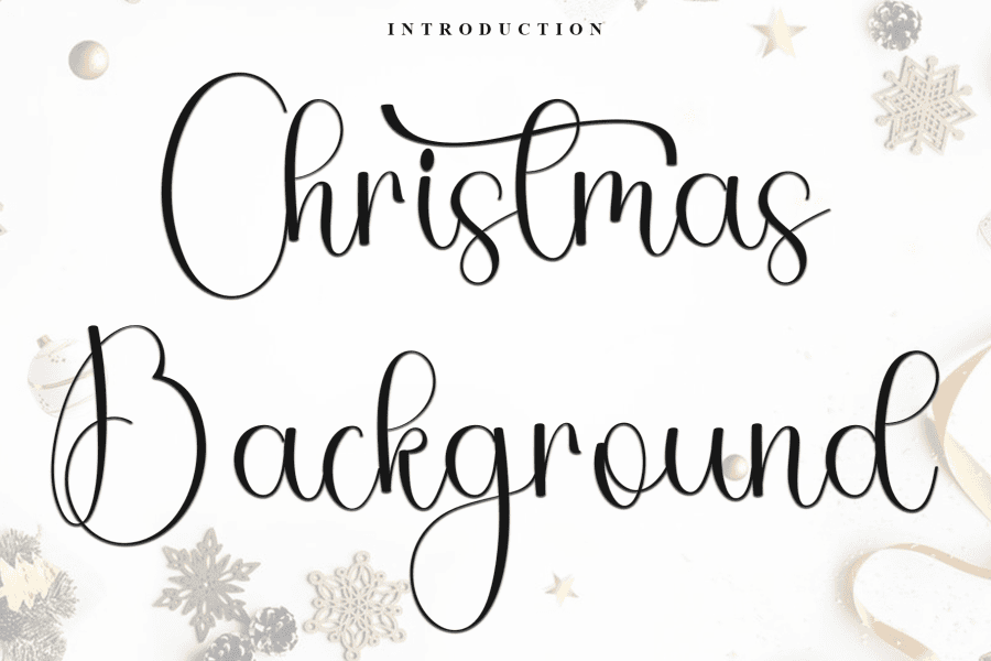 Christmas Background Font · 1001 Fonts