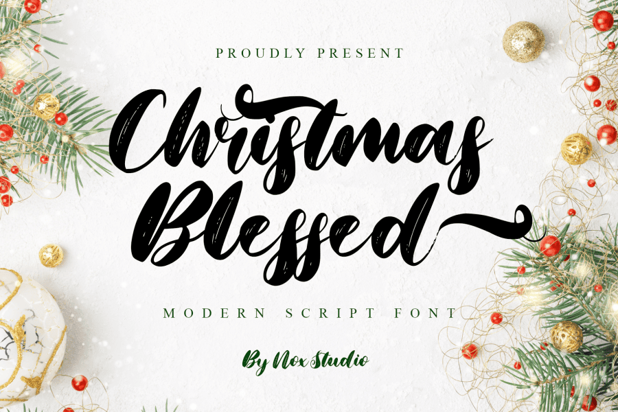 Christmas Blessed Font · 1001 Fonts