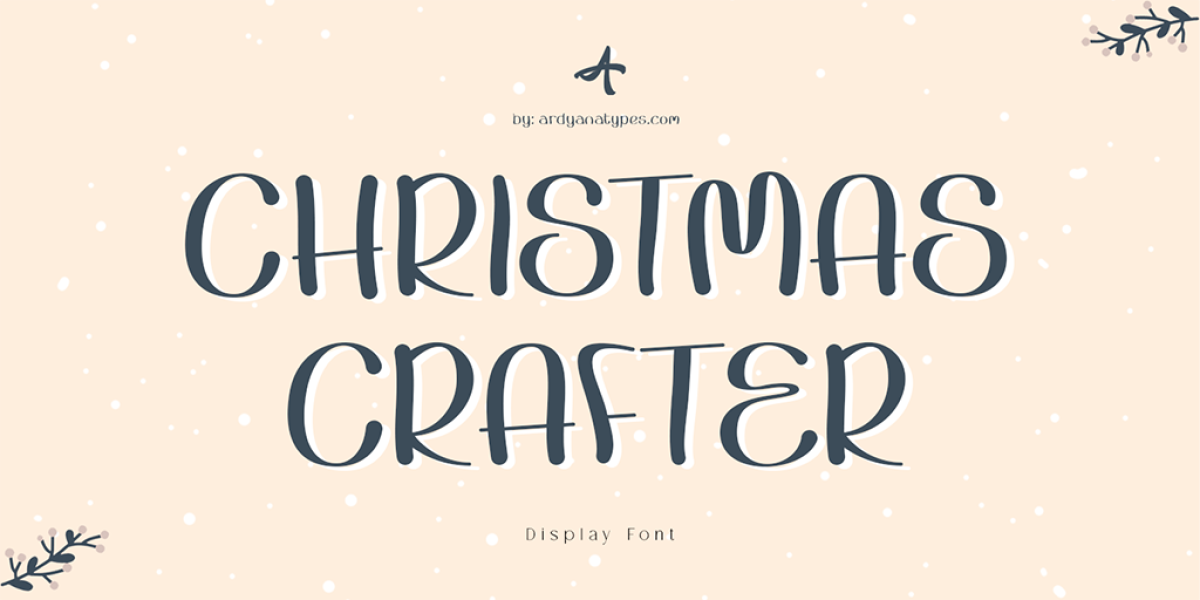 Christmas Crafter Font · 1001 Fonts