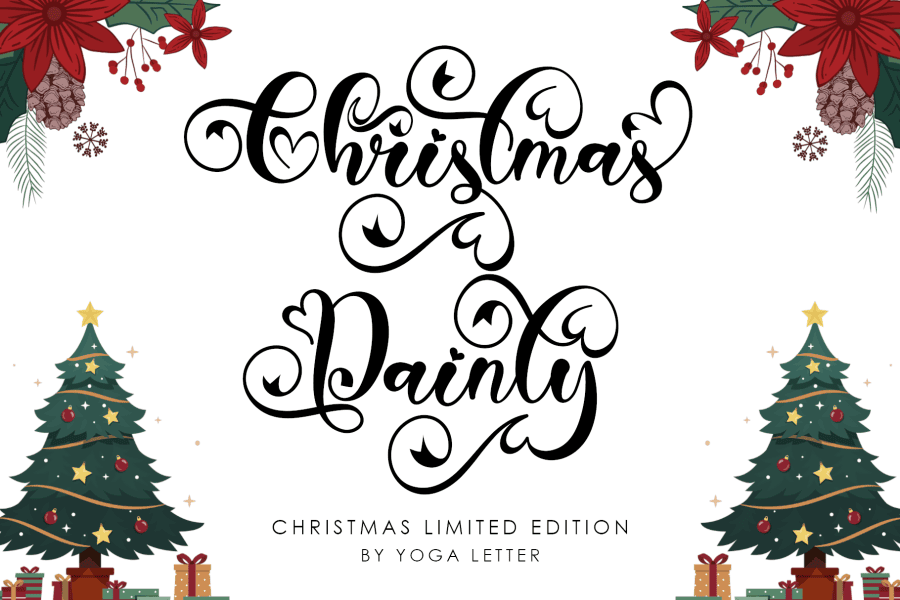 Christmas Dainty Font · 1001 Fonts