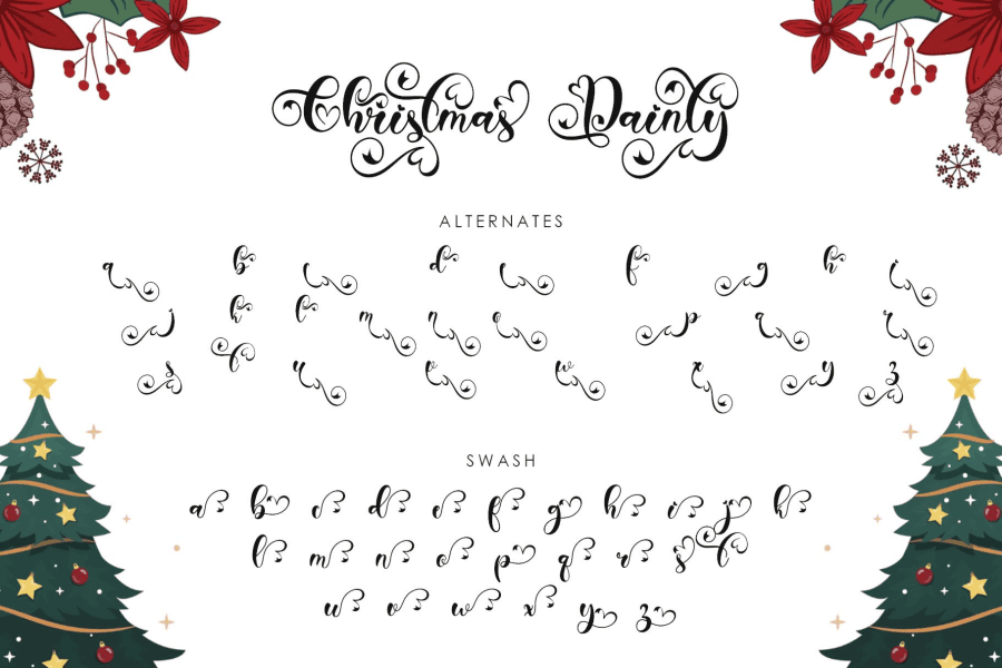 Christmas Dainty Font · 1001 Fonts