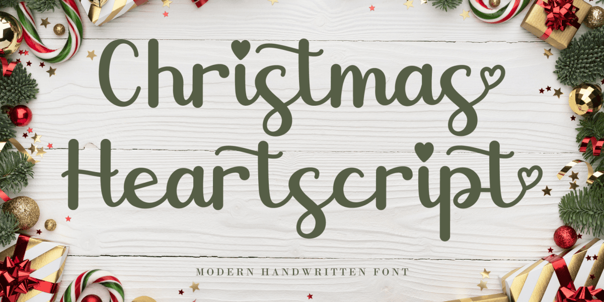 Christmas Heartscript Font · 1001 Fonts
