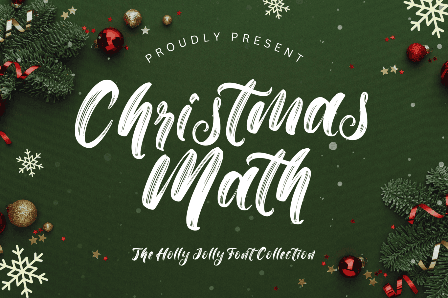 Christmas Math Font · 1001 Fonts