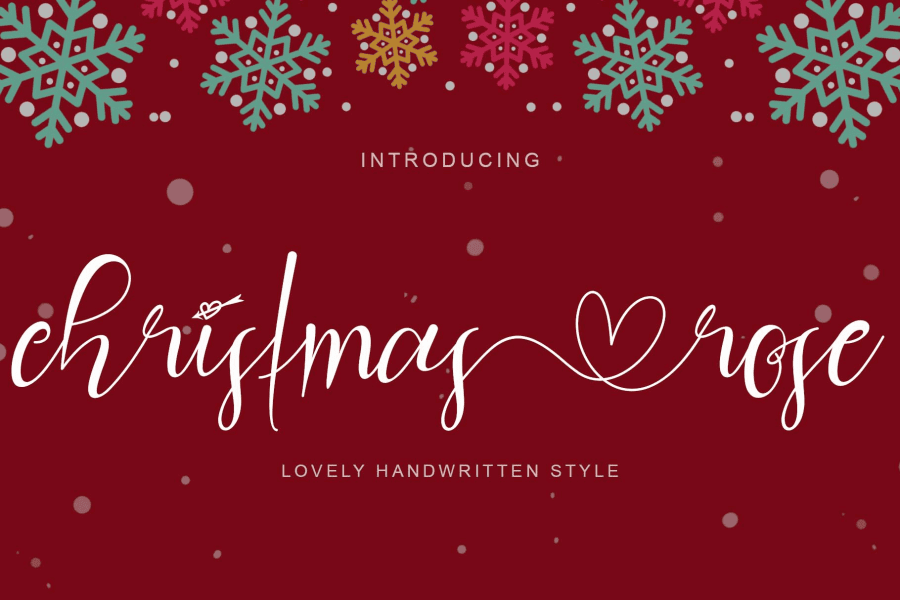 Christmas Rose Font · 1001 Fonts