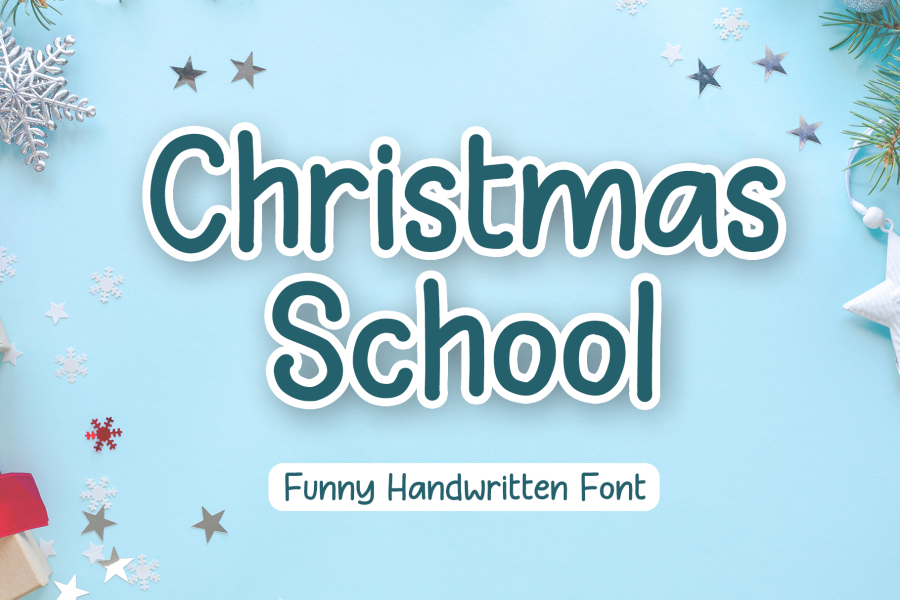 Christmas School Font · 1001 Fonts
