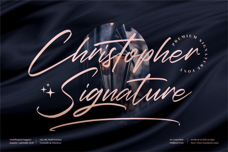 Christopher Signature Font Family · 1001 Fonts