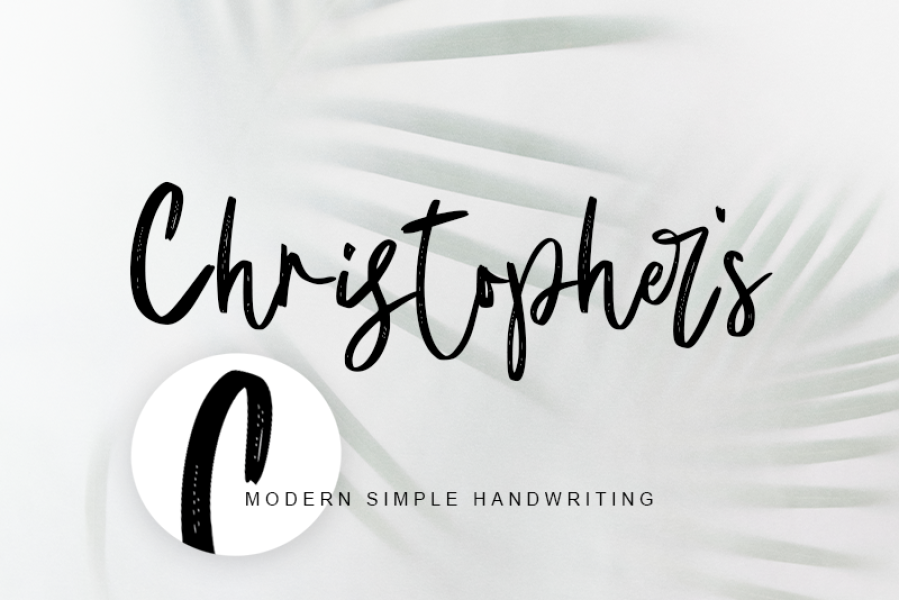 Christopher's handwriting Font · 1001 Fonts