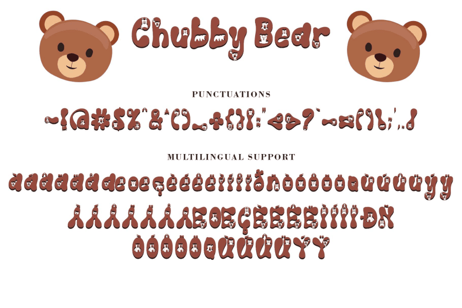 Chubby Bear Font · 1001 Fonts