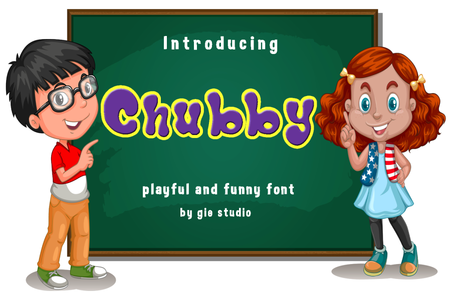 Chubby Regular Font · 1001 Fonts