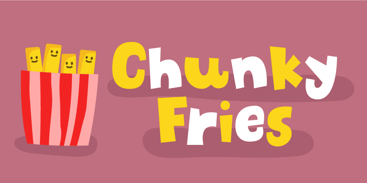 Chunky Fries DEMO Font · 1001 Fonts